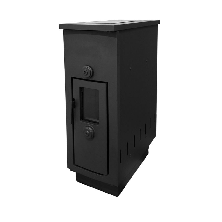 Vedspis Westbo Standard 30 – Klassisk smalspis med stor glaslucka